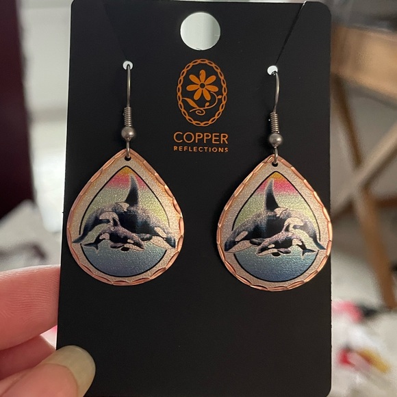 copper reflections | Jewelry | Copper Reflections Dangly Orca Killer ...
